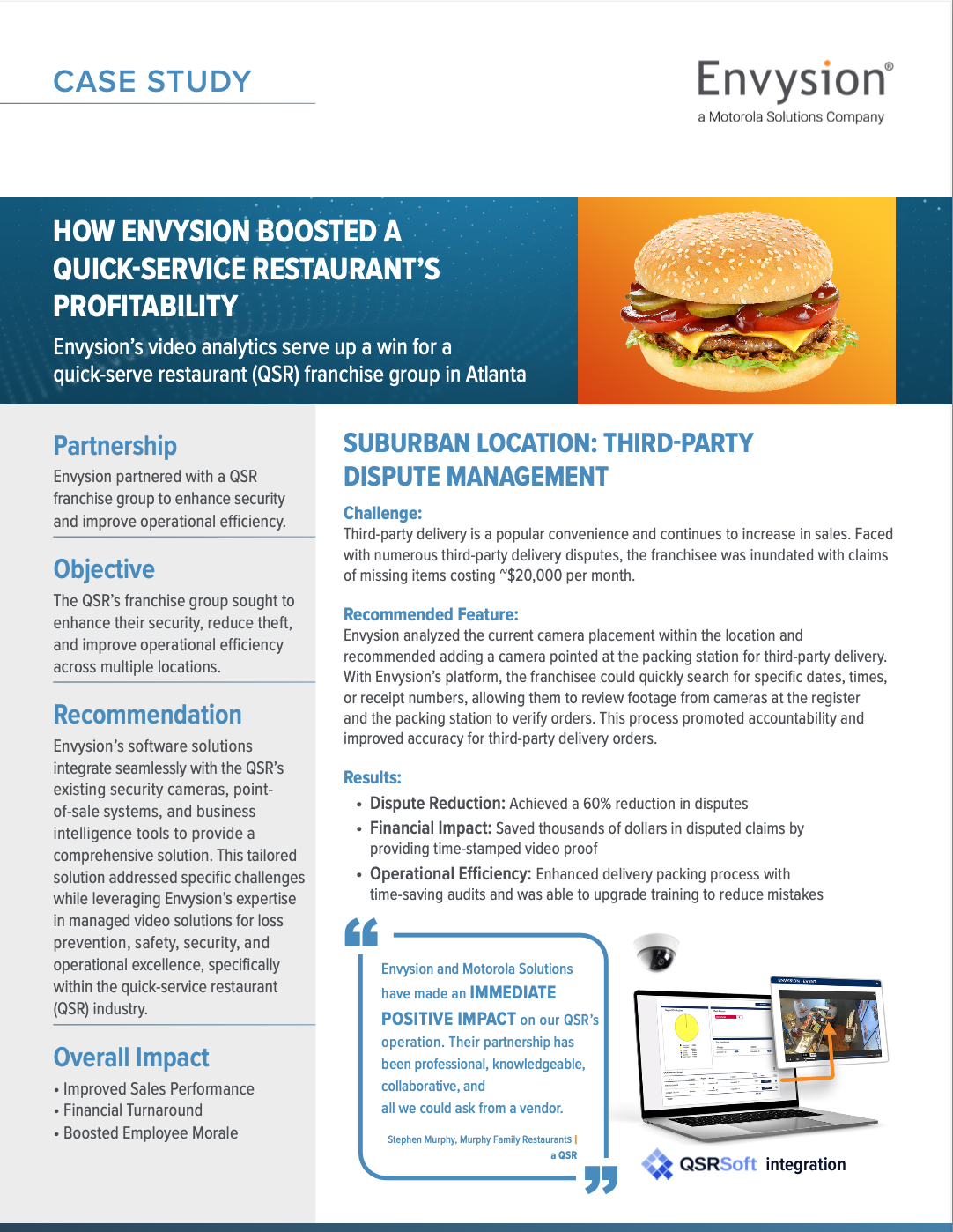 How Envysion Boosted a Quick Service Restaurant's Profitability | Envysion
