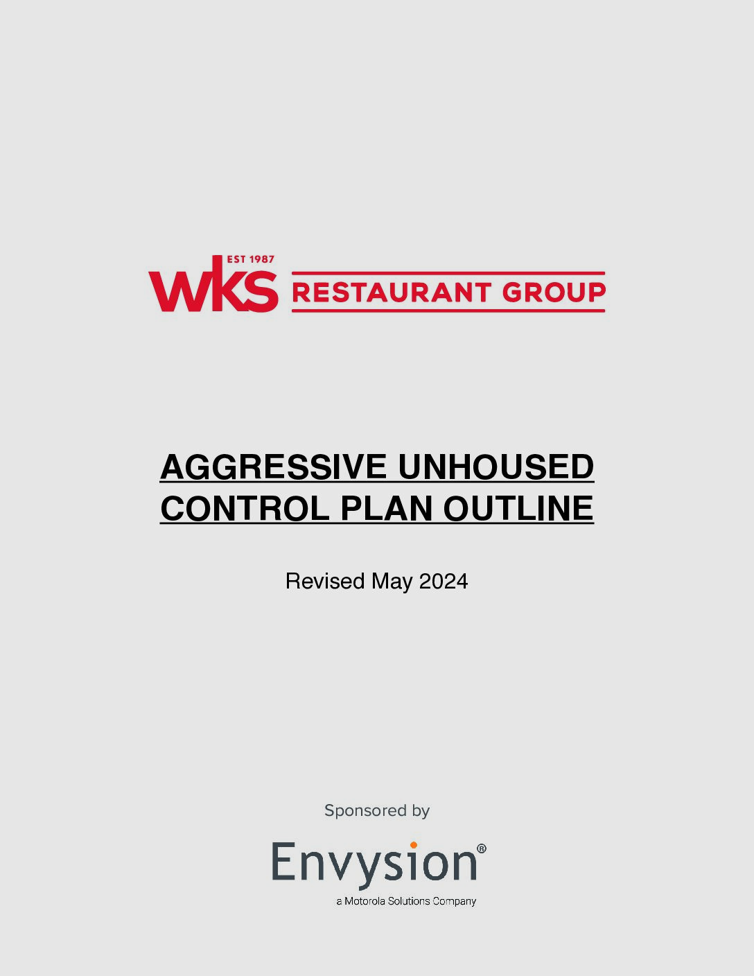 Download: Unhoused Population Control Plan | Envysion
